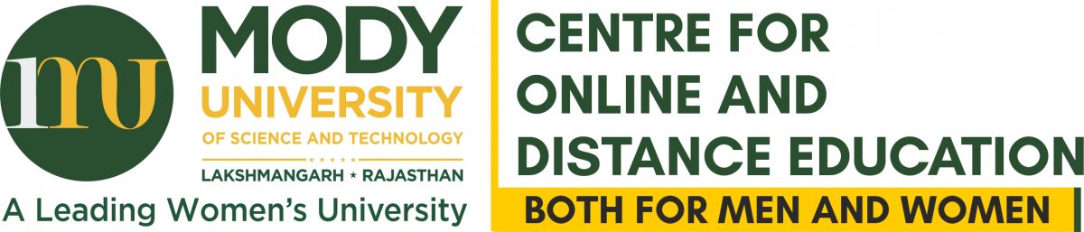 Online Mody University - Center for online and Distance Education